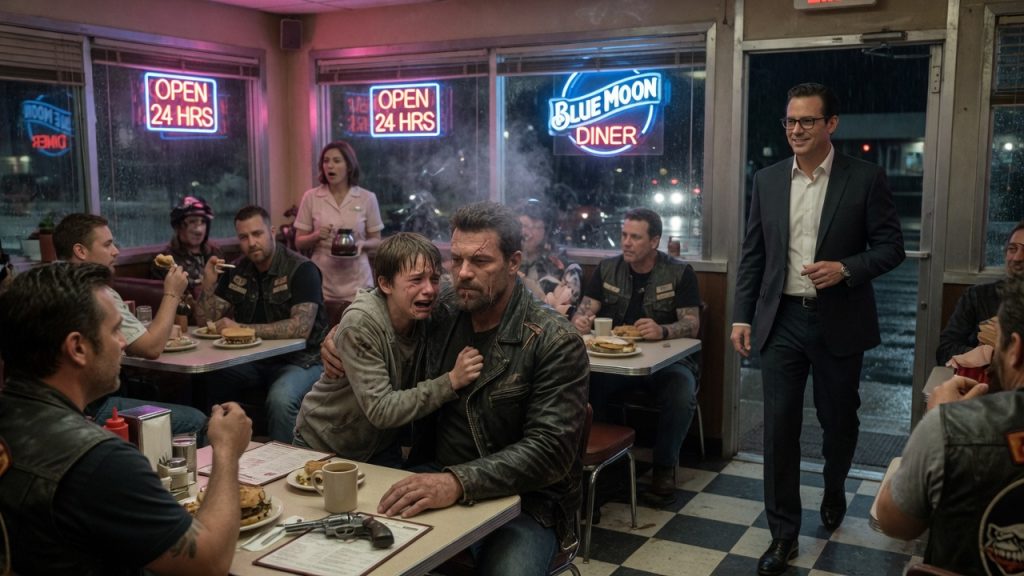 A Terrified Boy Ran Into A Biker Diner Screaming For Help. When The Man ...